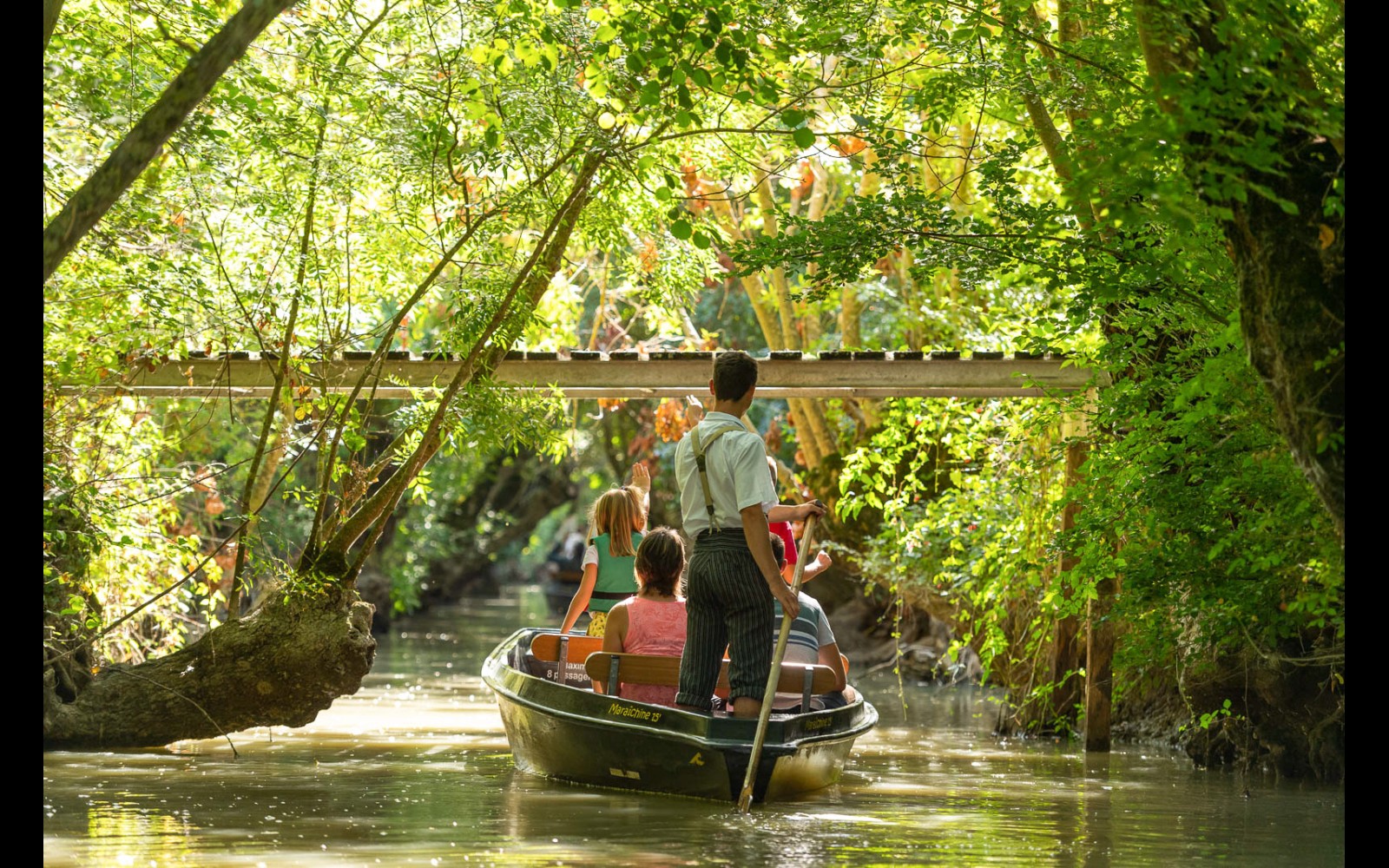 Marais Poitevin, a nature reserve on the coast of France ...