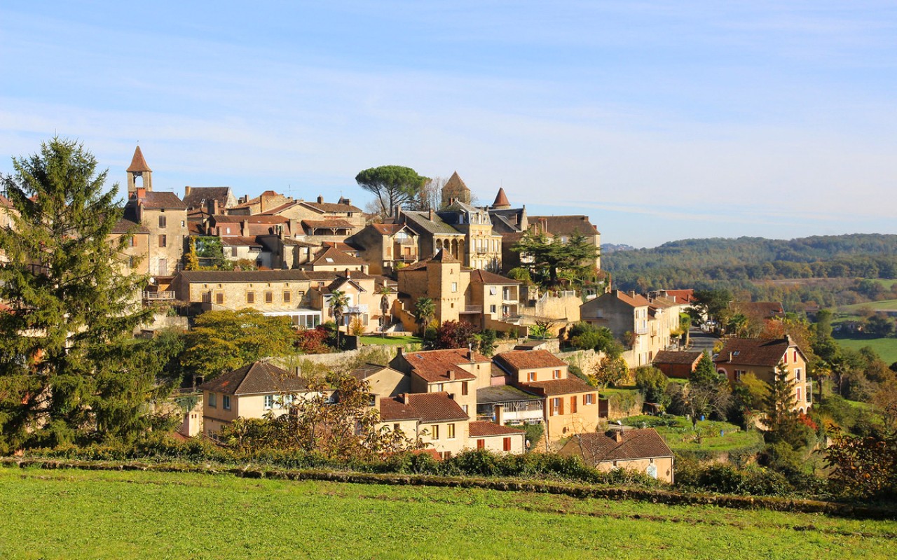 Belves, a medieval village with seven towers